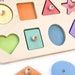 Shape Sorting Toy Wooden Shape Sorter Color Sorting Toy - Etsy