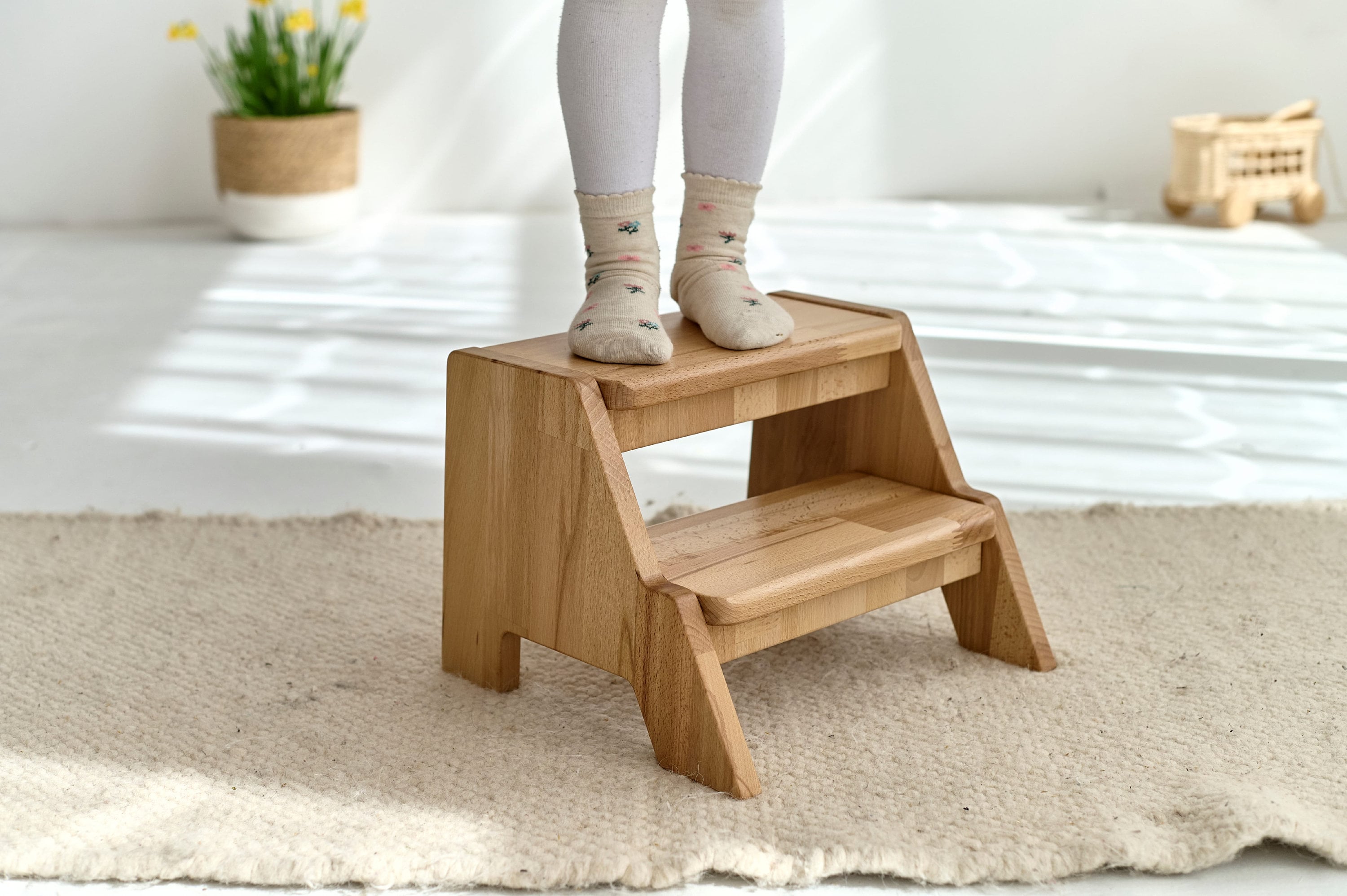 Montessori Step Stool With Kids Name, Custom Step Stool With Name ...