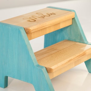 Monogram Montessori Step Stool, Custom Step Stool With Name, Helper ...