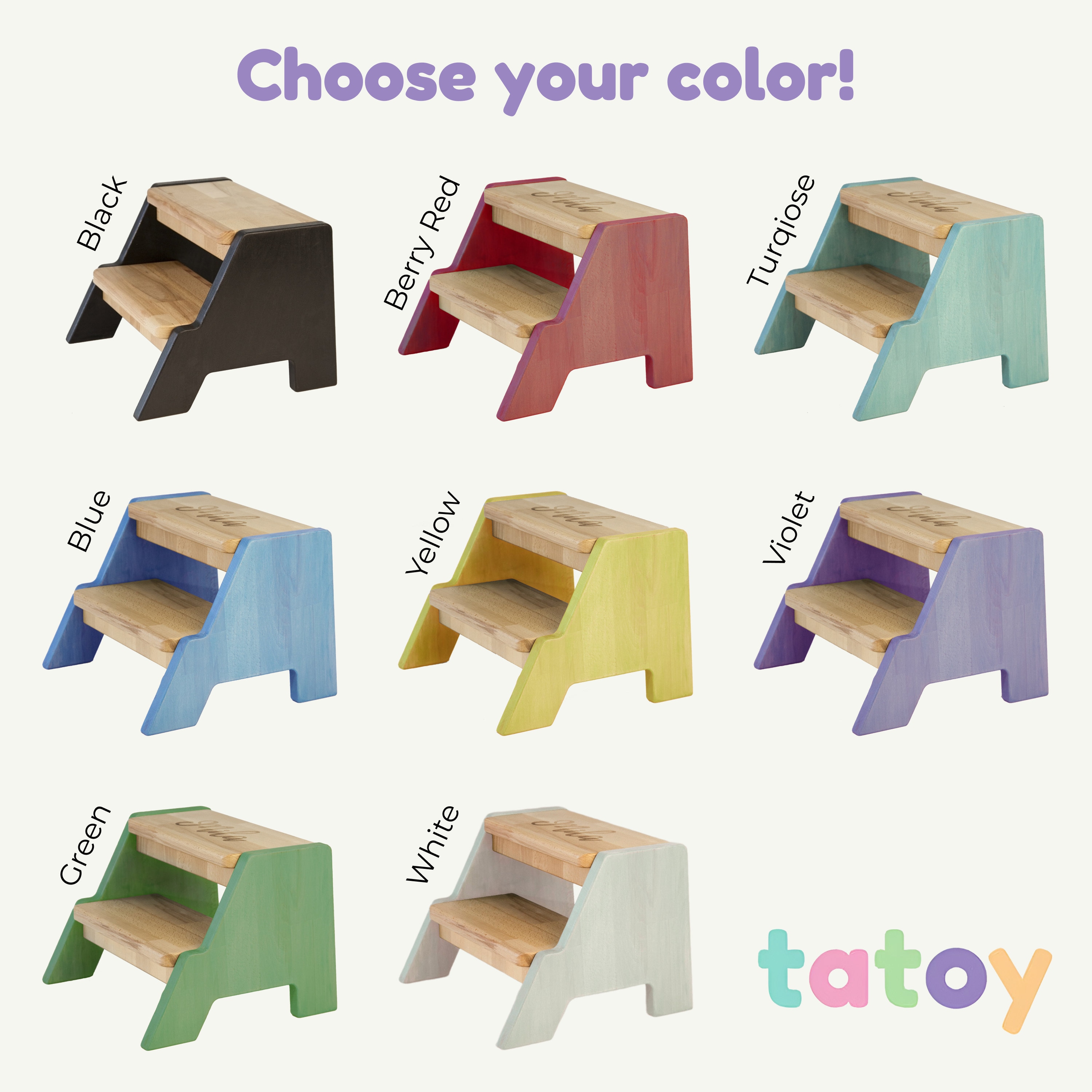 Custom Step Stool, Girls Step Stool, Helper Furniture for Kids ...