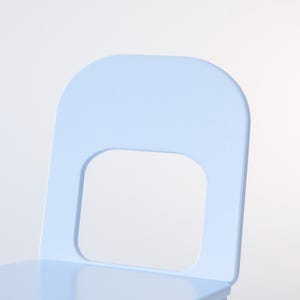 Toddler Blue Color Plywood Chair, Childrens Wooden Chair, Chair for ...