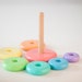 Pyramid Stacking Toy Natural Wood Toy Color Sorting Toy - Etsy
