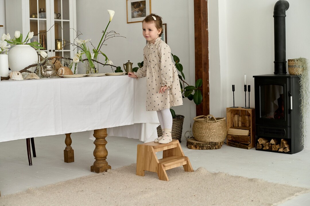 Rustic Step Stool, Handmade Step Stool, Modern Step Stool, Painted Step ...