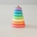 Pyramid Stacking Toy Natural Wood Toy Color Sorting Toy - Etsy