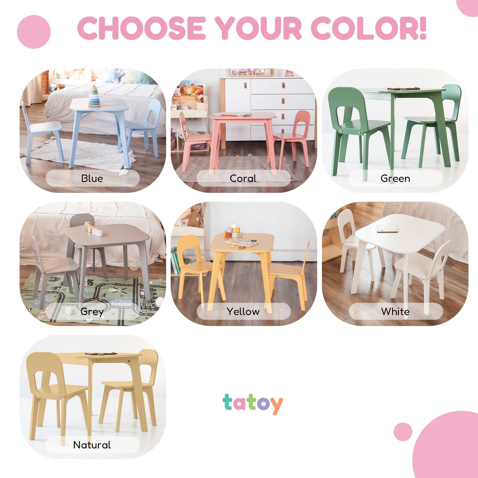 Kids Plywood Table, Pink Montessori Desk, Toddler Activity Table - Etsy