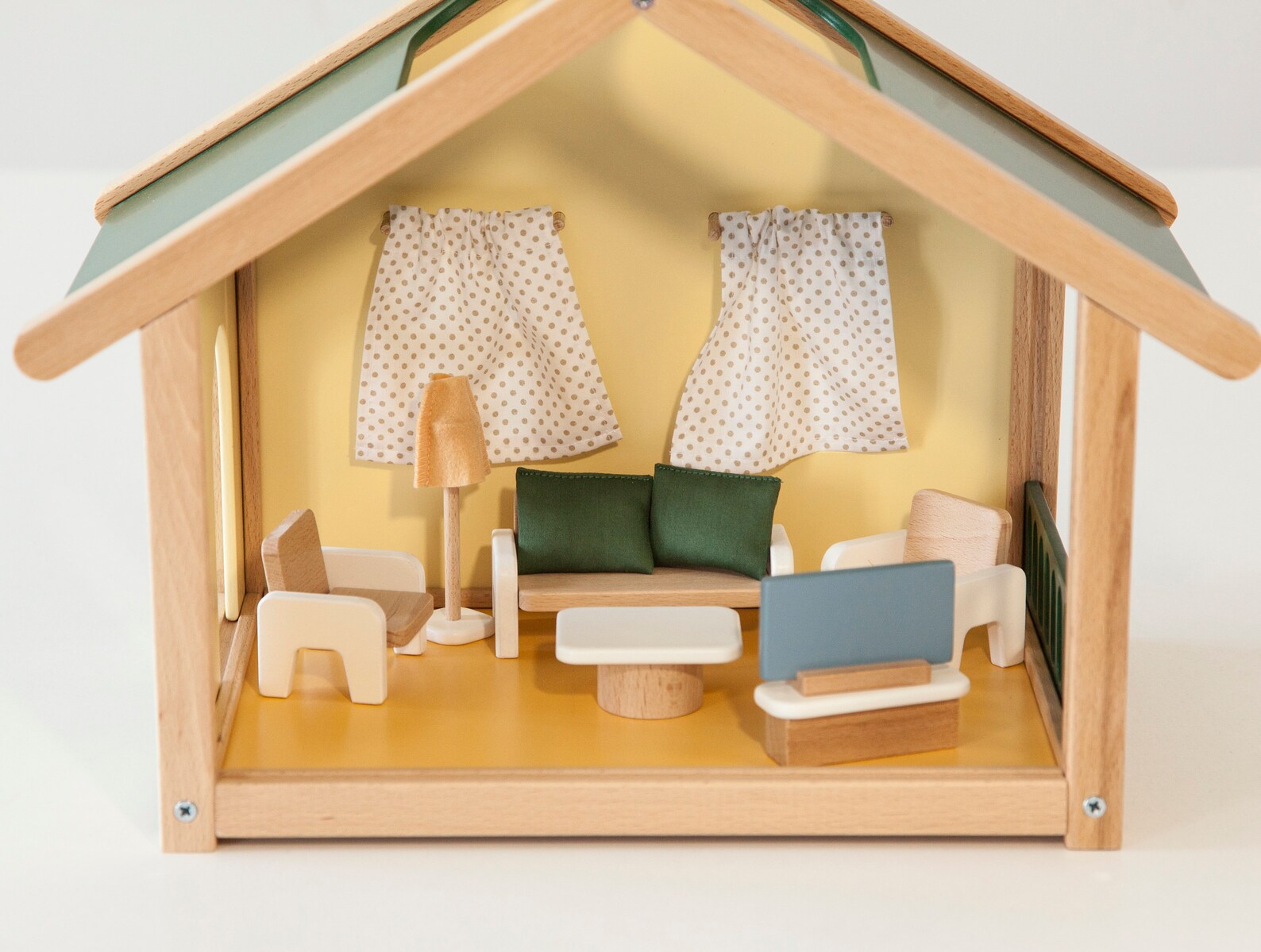 Doll House Wooden Furniture, Dollhouse Table, Miniature Couch ...