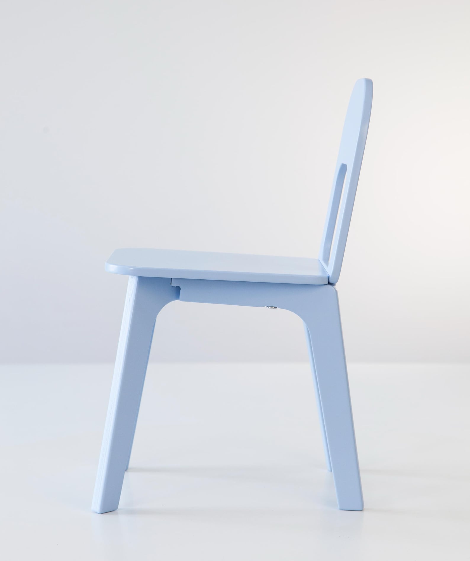 Toddler Blue Color Plywood Chair, Childrens Wooden Chair, Chair for ...