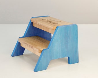 Monogram Montessori Step Stool, Custom Step Stool With Name, Helper ...