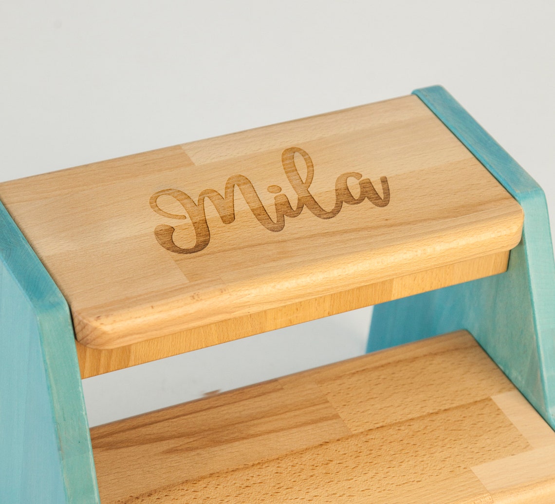 Custom Step Stool, Girls Step Stool, Helper Furniture for Kids ...