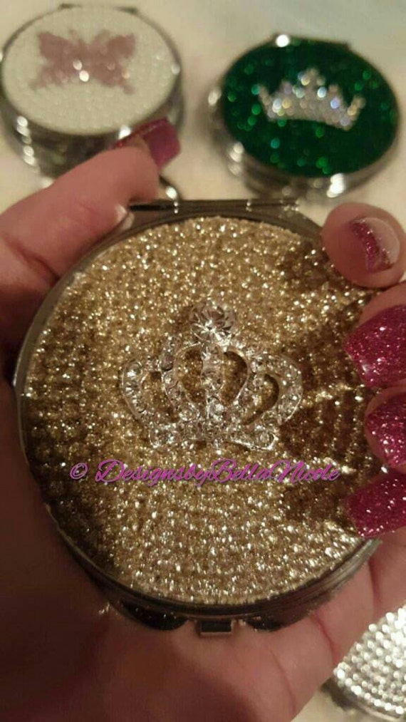 Crown Tiara Crown Compact Mirror Tiara Compact Mirror | Etsy