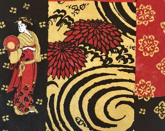 Japanese napkins | Etsy