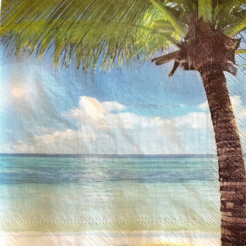 Palm Tree Napkin - Etsy