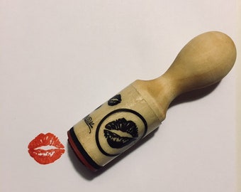 Lips stamp | Etsy