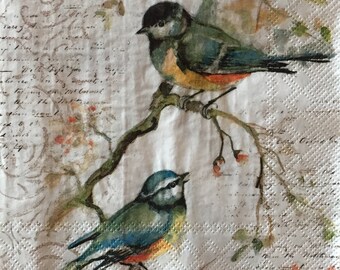 Bird napkins | Etsy