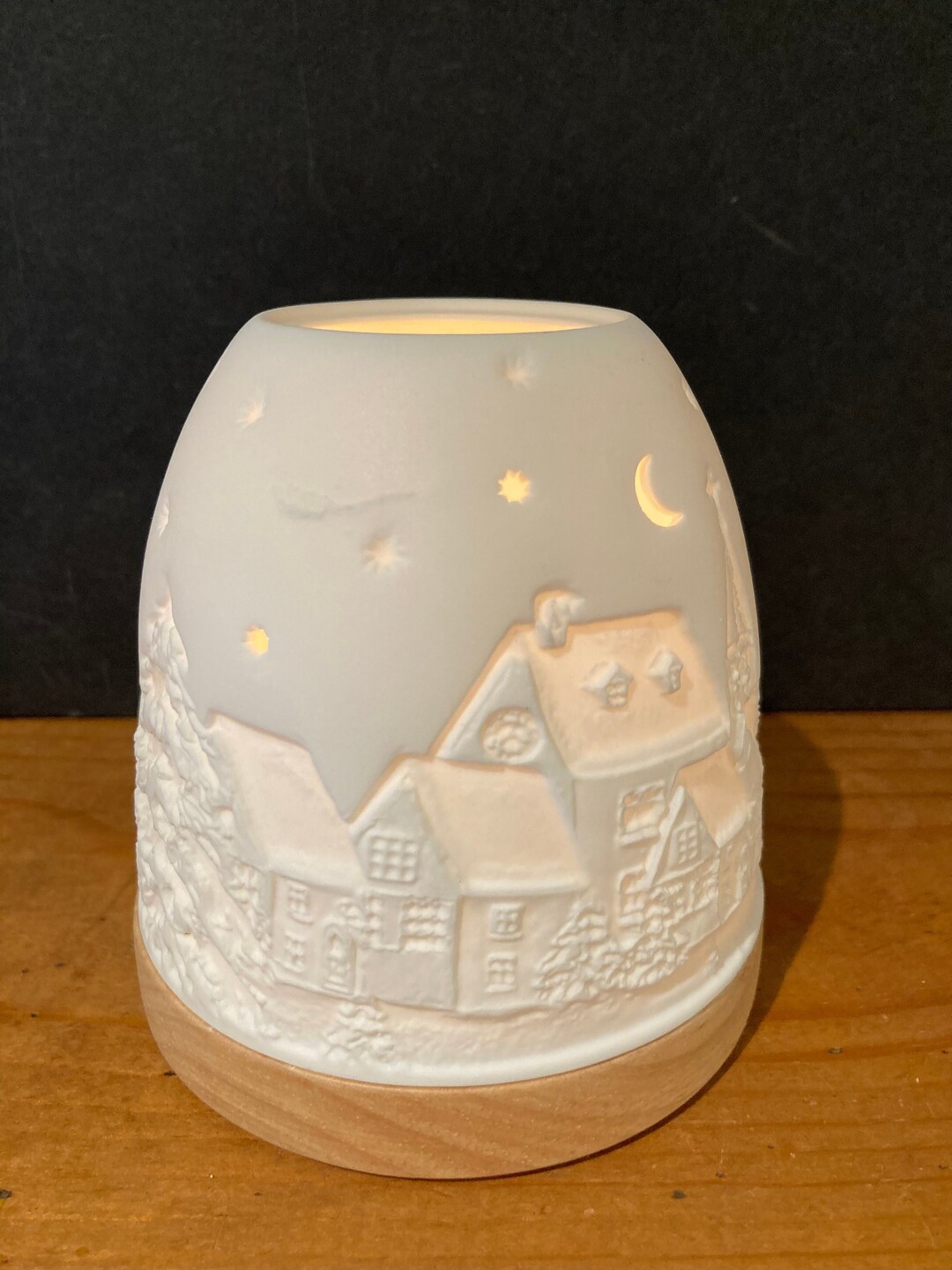 Hellmann Versand Puri Porcelain Winter Village No. 235 Tea Light Votive ...