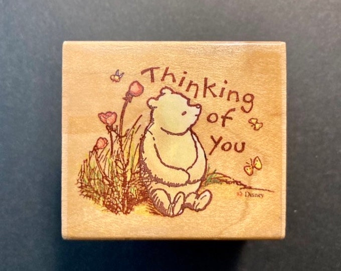 Classic Winnie the Pooh "thinking of You" All Night Media 746E Wooden ...