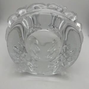 Vintage Nybro Glasbruk Crystal Glass Tealight Holder Christmas Trees ...
