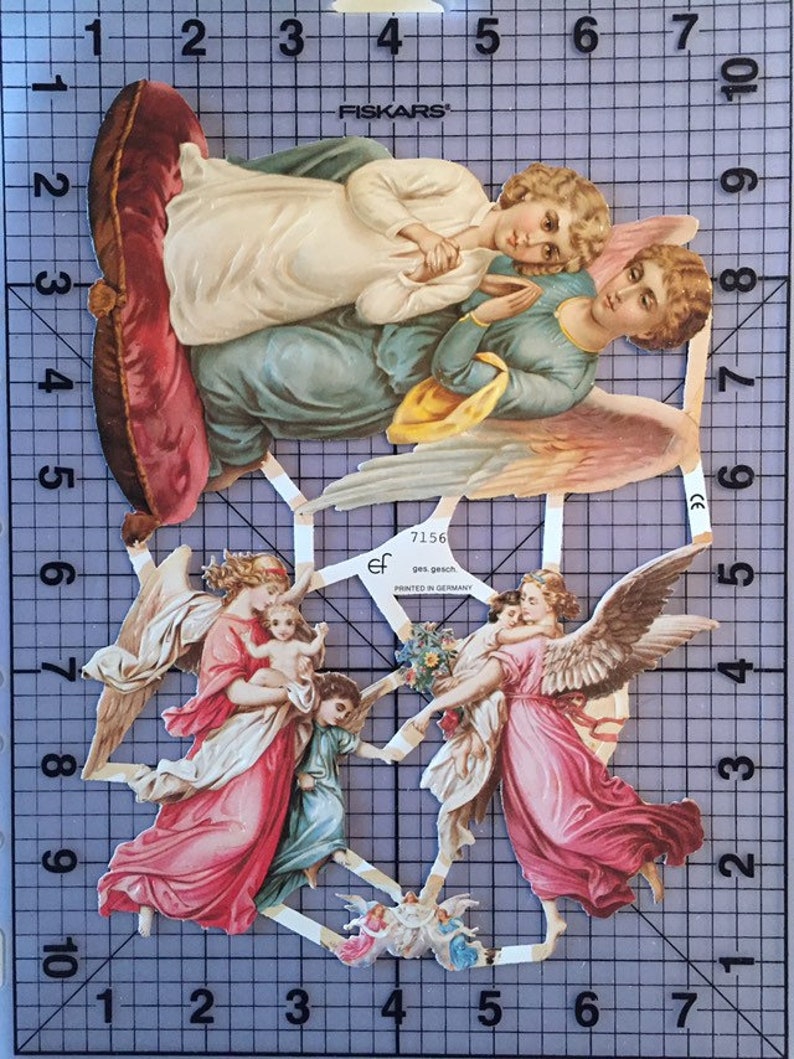 SCRAP RELIEFS Vintage Guardian Angels 1 Sheet 7156 Embossed - Etsy