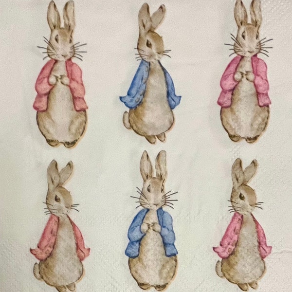 Rabbit Napkin - Etsy
