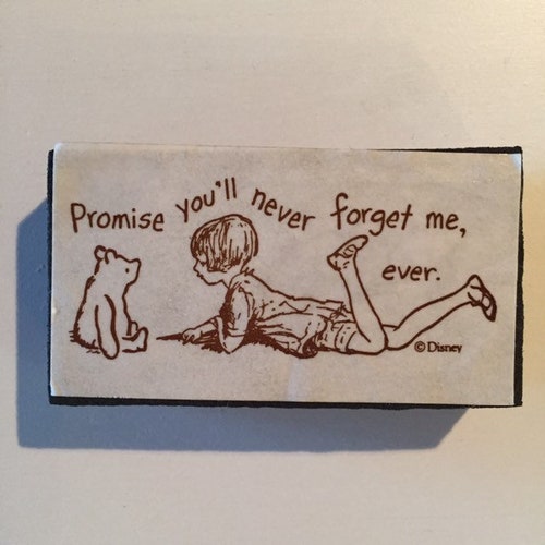 Winnie the Pooh and Christopher Robin Balloon Poster Classic | Etsy