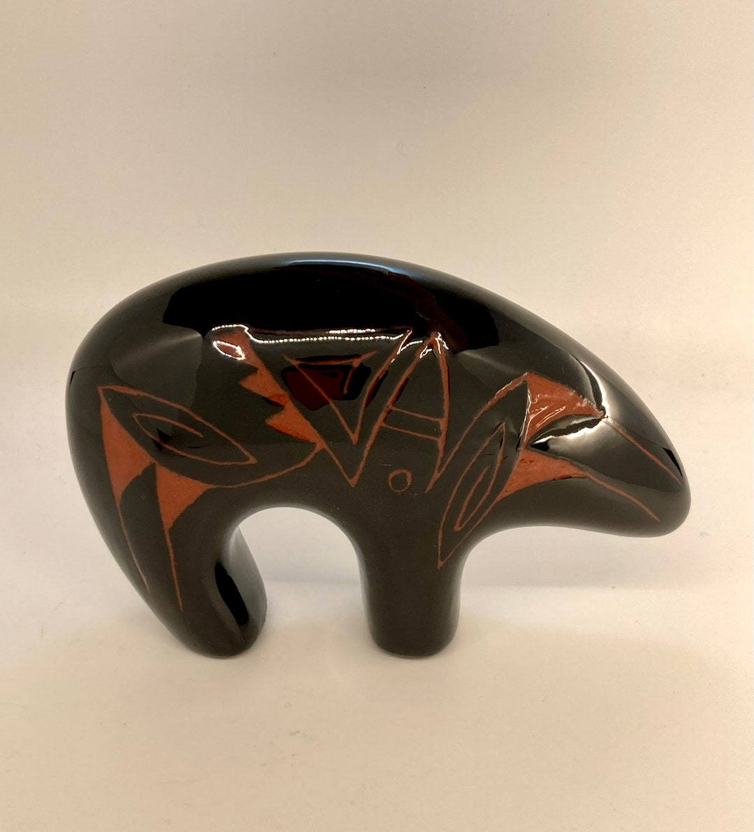 Vintage Cedar Mesa Utah Pottery Art Figure Black Bear Signed - Etsy