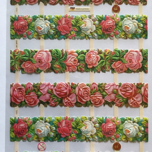 SCRAP RELIEFS Roses Flowers 1 Sheet 7448 Embossed Die - Etsy