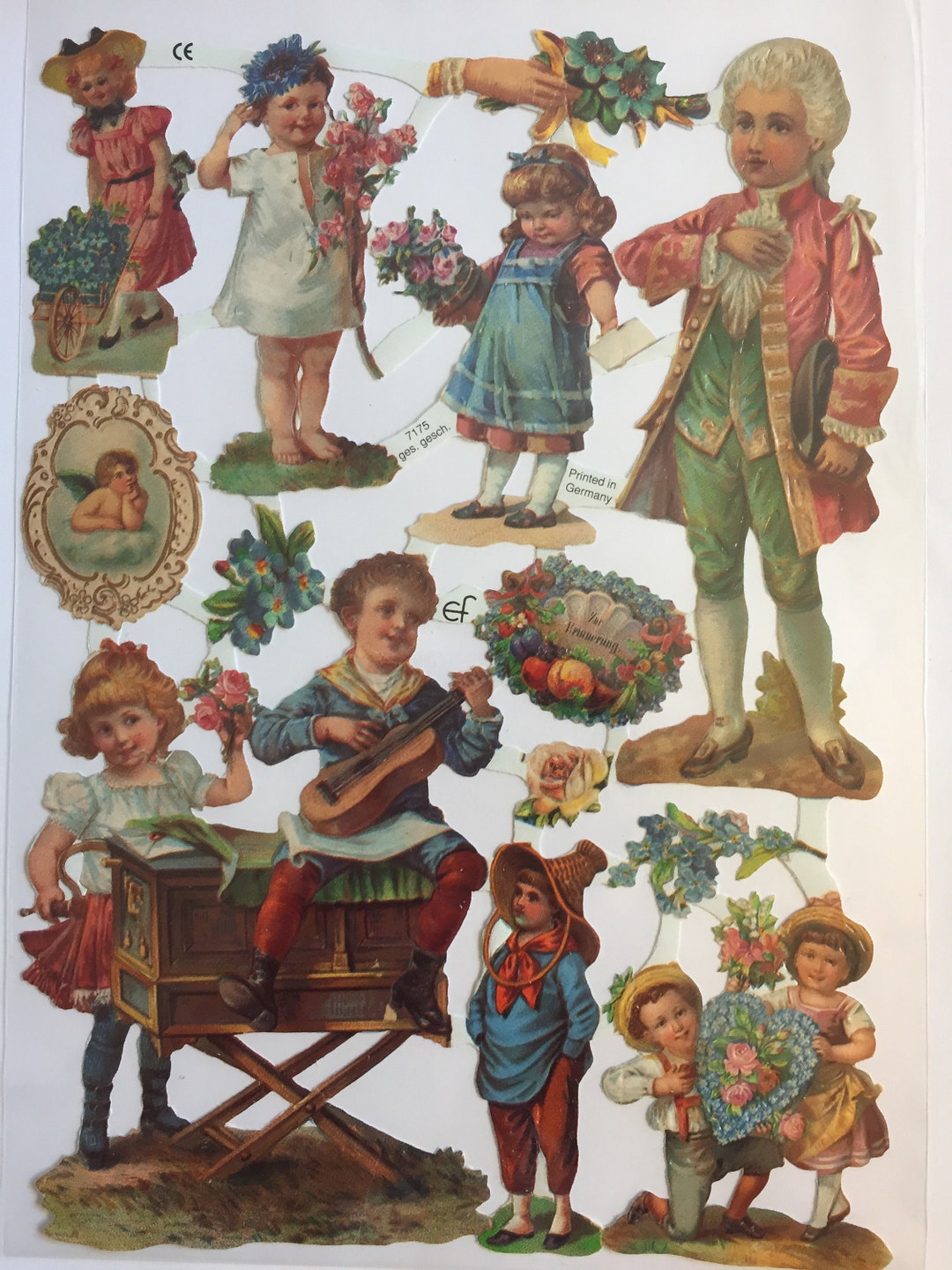 SCRAP RELIEFS Festive Children (1 Sheet) #7175 - Embossed Die Cuts ...