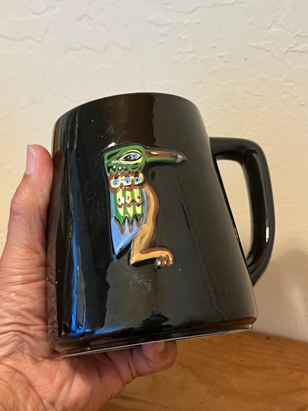 Vintage First Nations Raven by Herta Gertz Hudson Bay Co Black Glossy ...