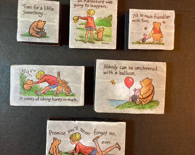 All Night Media POOHISMS Six Classic Winnie-the-pooh Foam Rubber Stamp ...