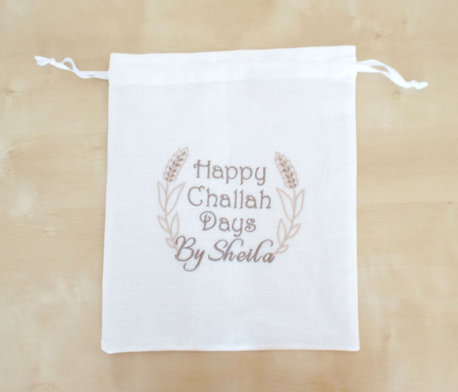 Happy Challah Days Bag,personalized Linen Challah Bag,jewish Mother ...