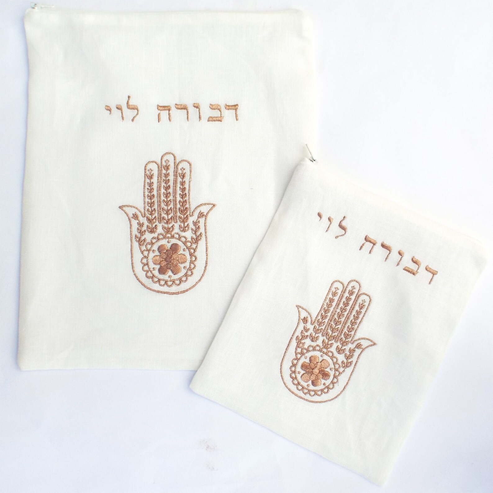 Tallis Bag,linen Tefiliin and Talit Bag Set ,personalized Tallit and ...