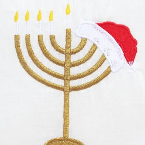 Personalized Menorah Santa's - Etsy