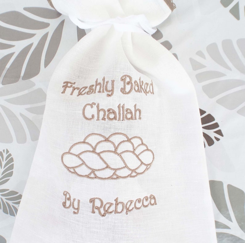 Personalized Challah Bagpersonalized Linen Challah Bagjewish - Etsy