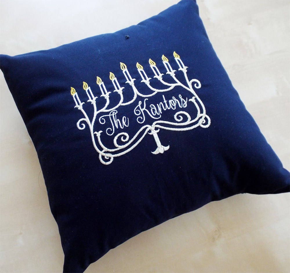Personalized Menorah Pillow Coverhanuukah Family - Etsy UK
