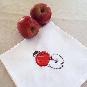 Rosh Hashnaha Napkin Embroidered Shanah Tovah Cotton Napkins Apple ...