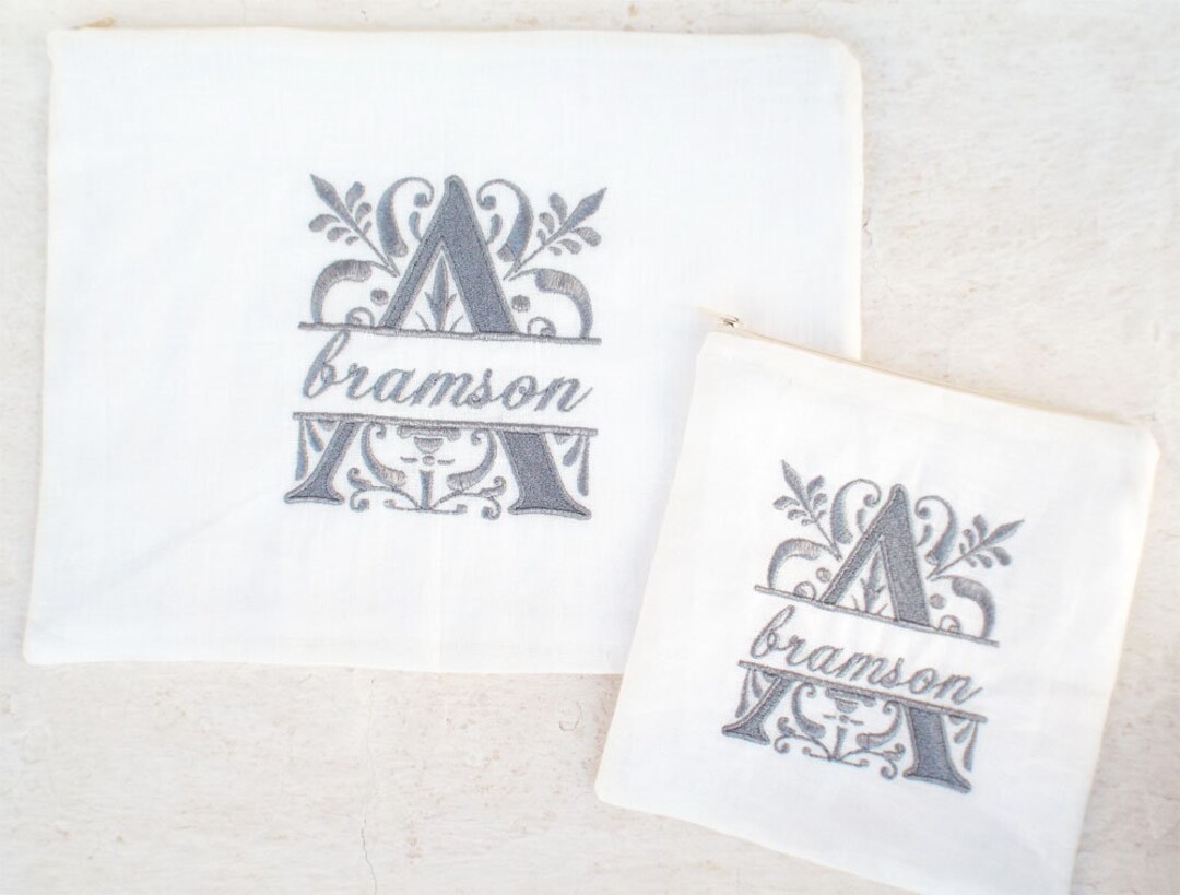 Tefillin and Talit Bag Set,tallis Bag,linen,personalized Silver ...