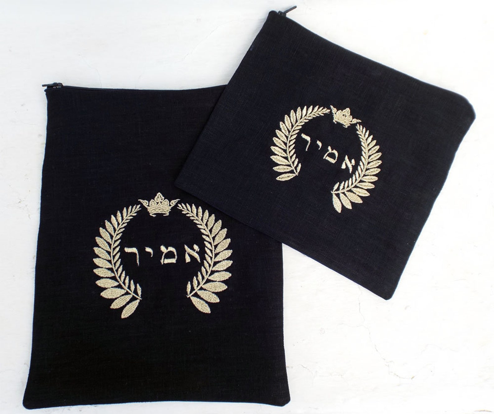 Jewish Dad Gift,tefillin and Talit Bag Set,personalized Linen Jewish ...