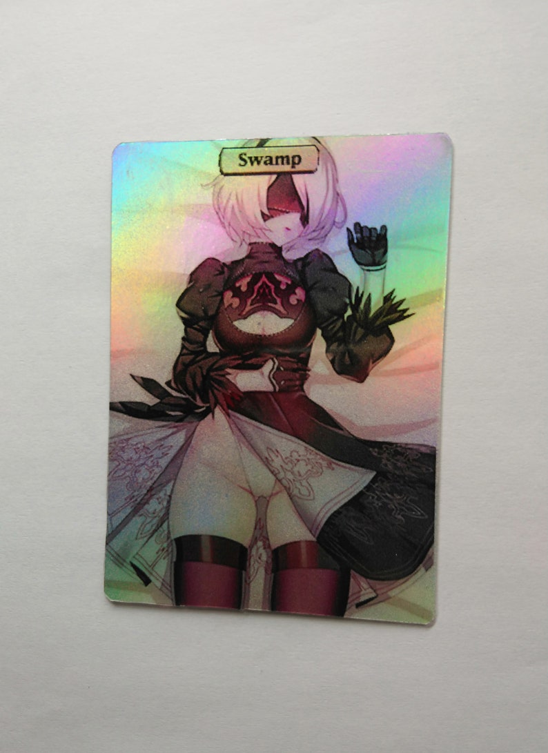 Altered Magic The Gathering Mtg Card Foil Sexy Anime Girl 2b Etsy