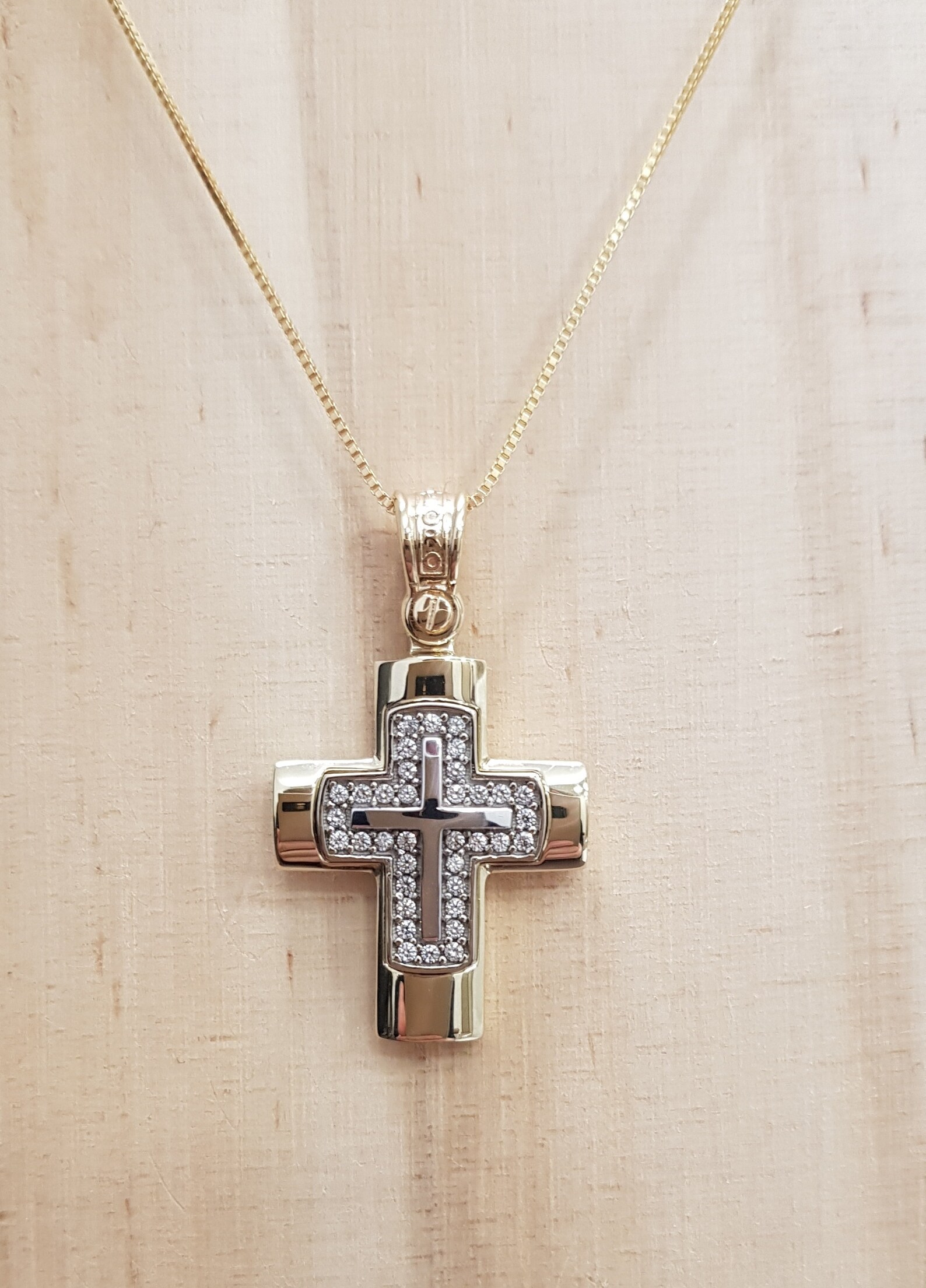 Parthenon Greek,byzantine Cross,handmade Cross,14k Solid Gold,godson ...