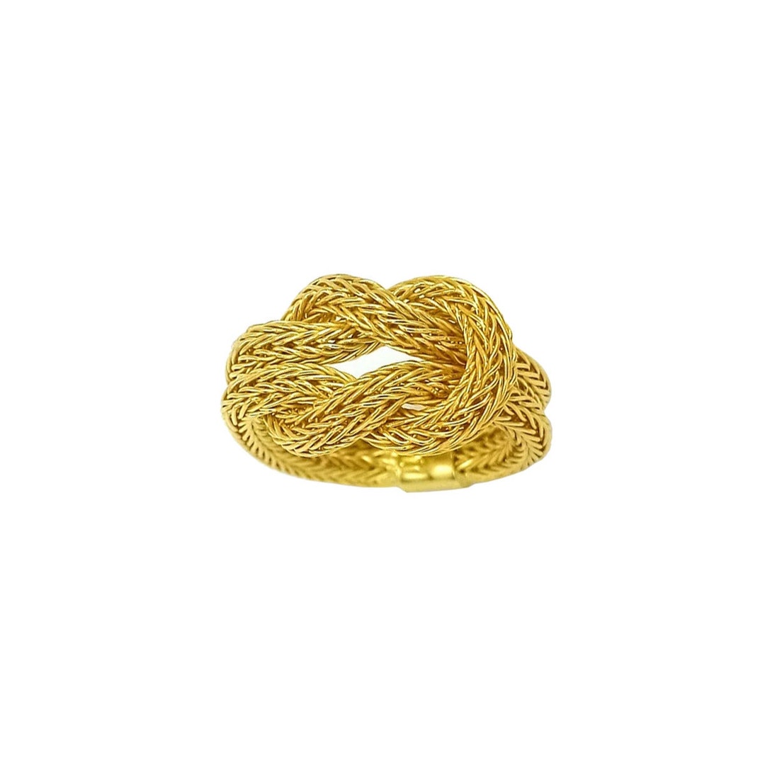 Hercules Knot Ring in 18k Yellow Gold Ancient Jewelry - Etsy