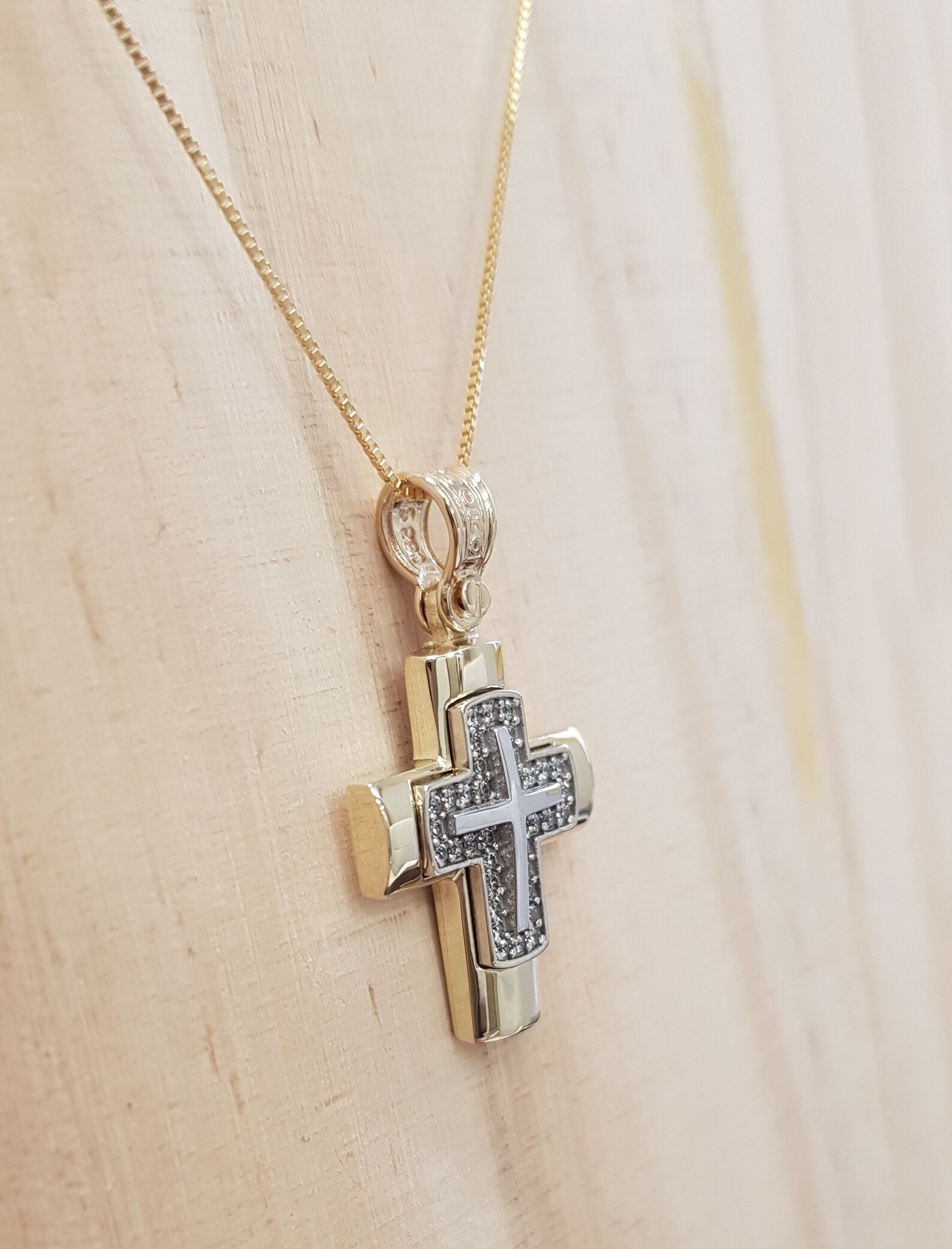 Parthenon Greek,byzantine Cross,handmade Cross,14k Solid Gold,godson ...