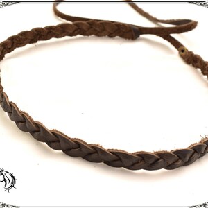 Unisex Armlet Braided Brown Leather Arm Band Leather Armlet | Etsy