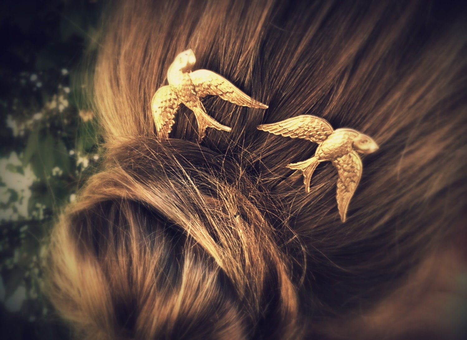 Birds Bobby Pins Sparrow Hair Pins Gold Bird Hair Pins Hair | Etsy