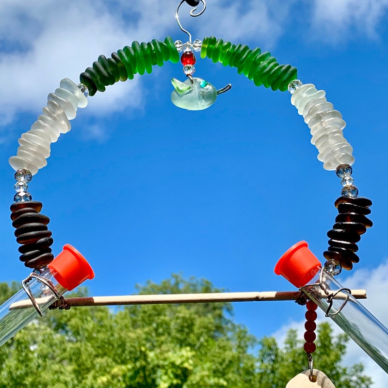 Seaglass Hummingbird - Etsy