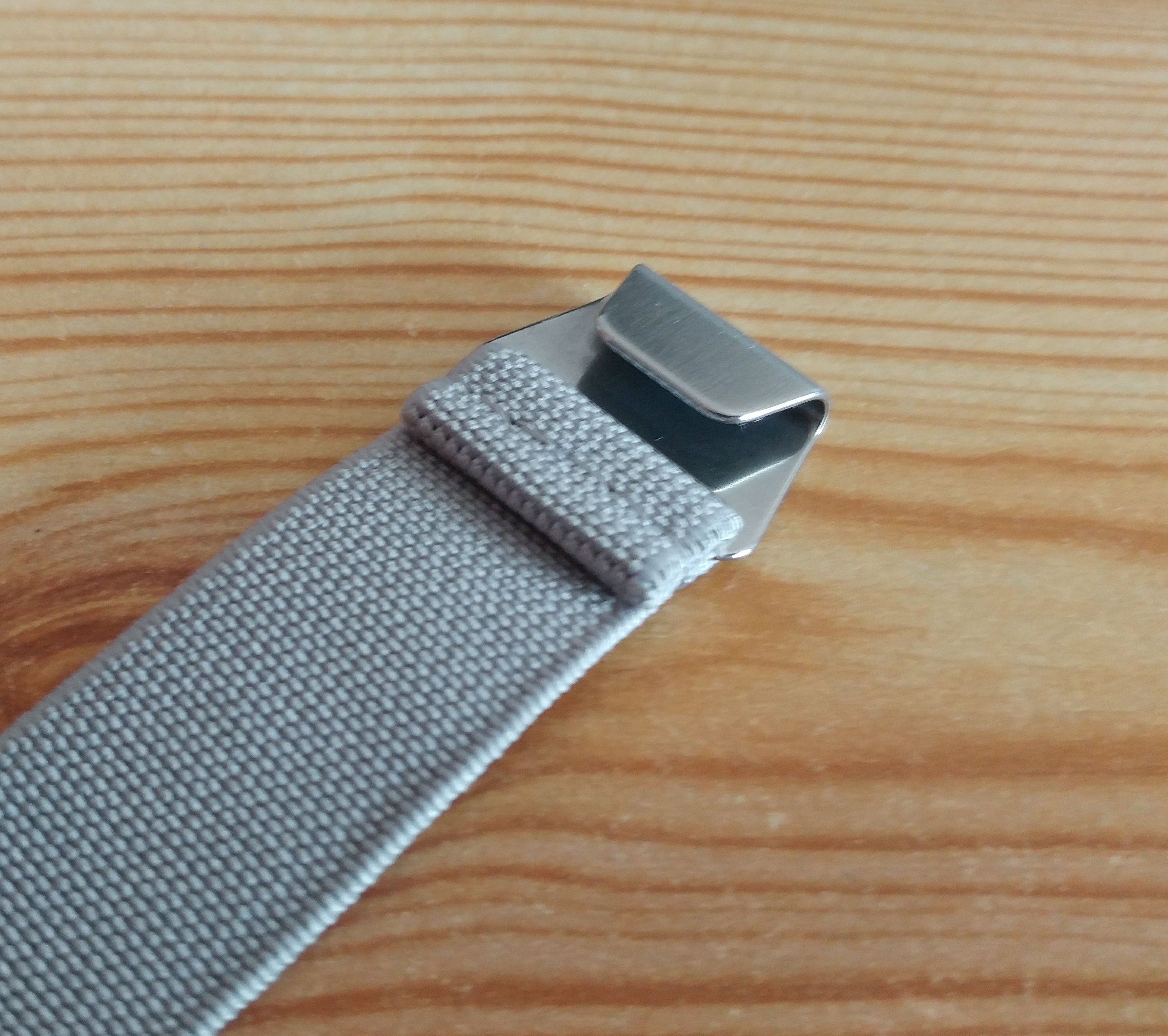 Elastic Nylon Watch Strap - Grey Elastic Nylon Watch Band, Military ...