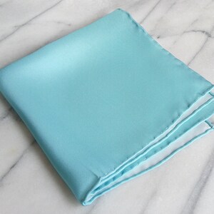 Silk Mens Pocket Square-handrolled 100% Silk Turquoise Pocket Square ...