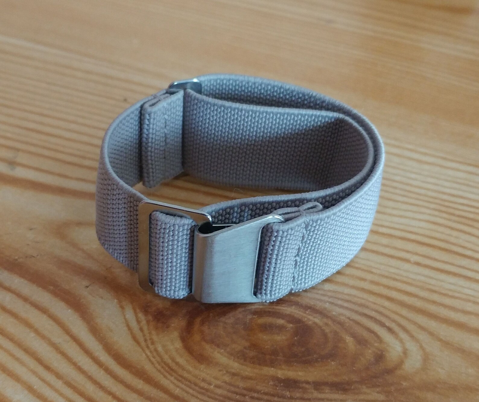 Elastic Nylon Watch Strap - Grey Elastic Nylon Watch Band, Military ...