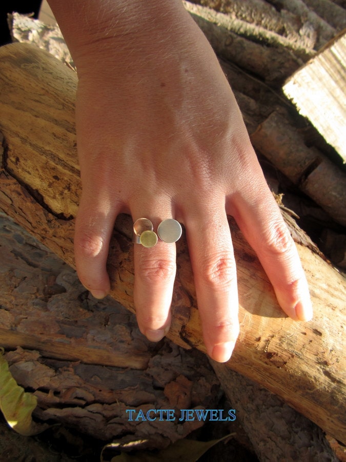 Minimalist Silver, Copper and Brass Ring Desing - Etsy