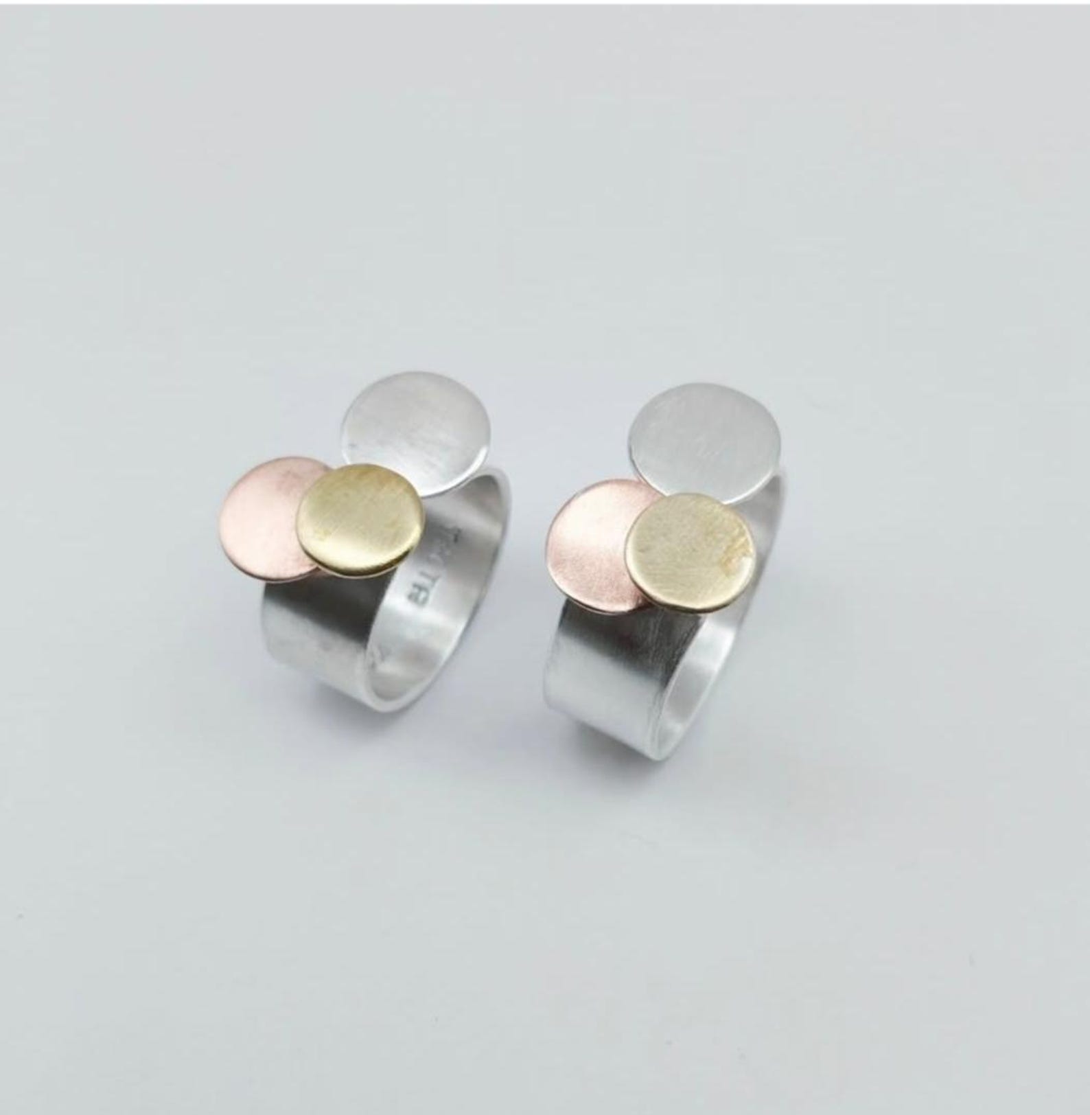Minimalist Silver, Copper and Brass Ring Desing - Etsy
