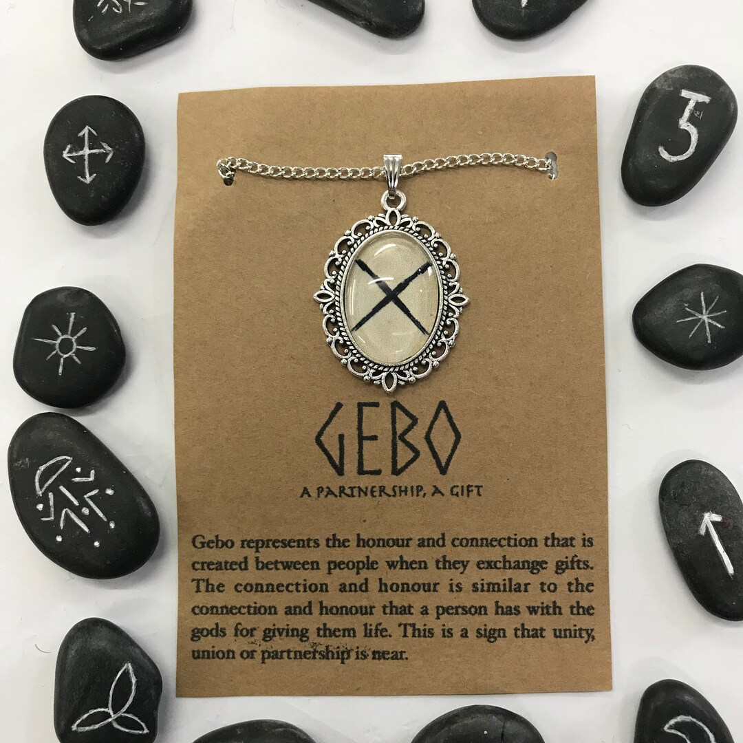 Gebo. A Partnership. A Gift. Viking Rune Necklace. Vintage - Etsy